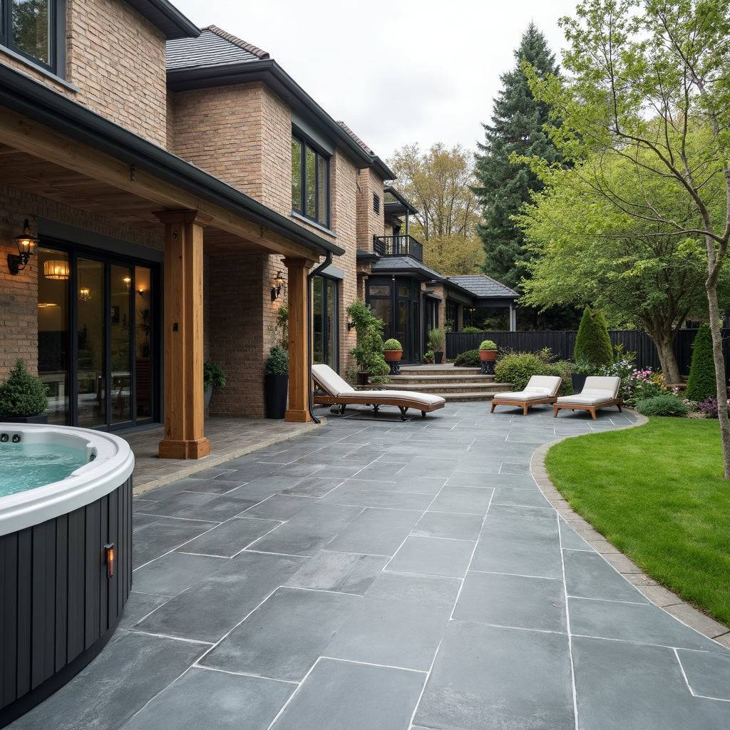 Priorat Graphite Porcelain Paving 600 x 600mm - Full Pack (72 Slabs